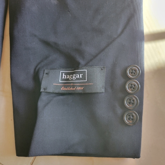 Haggar | Suits & Blazers | Haggar Navy Blue Blazer 38r | Poshmark